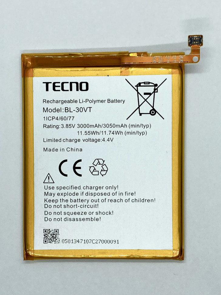 Аккумулятор Gionee для Tecno BL-30VT ( Pop 1s / F4 pro ) – фото, отзывы ...