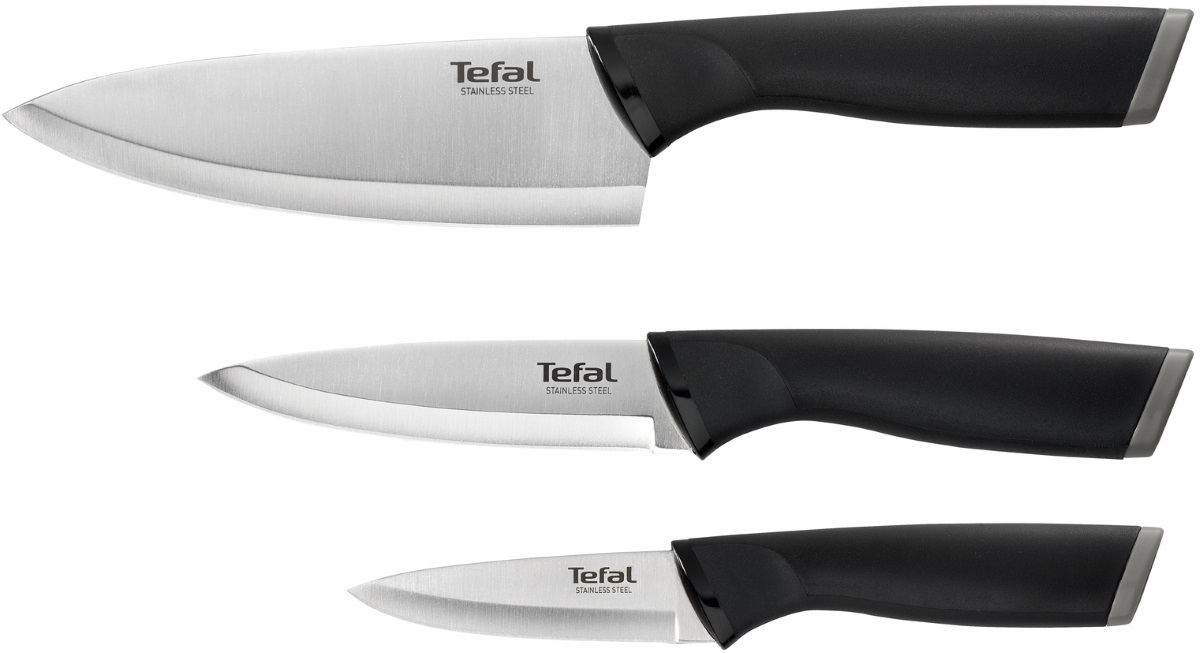 Набір ножів Tefal Сomfort 3 предмети для овочів 9 см + 12 см шеф-кухаря ...
