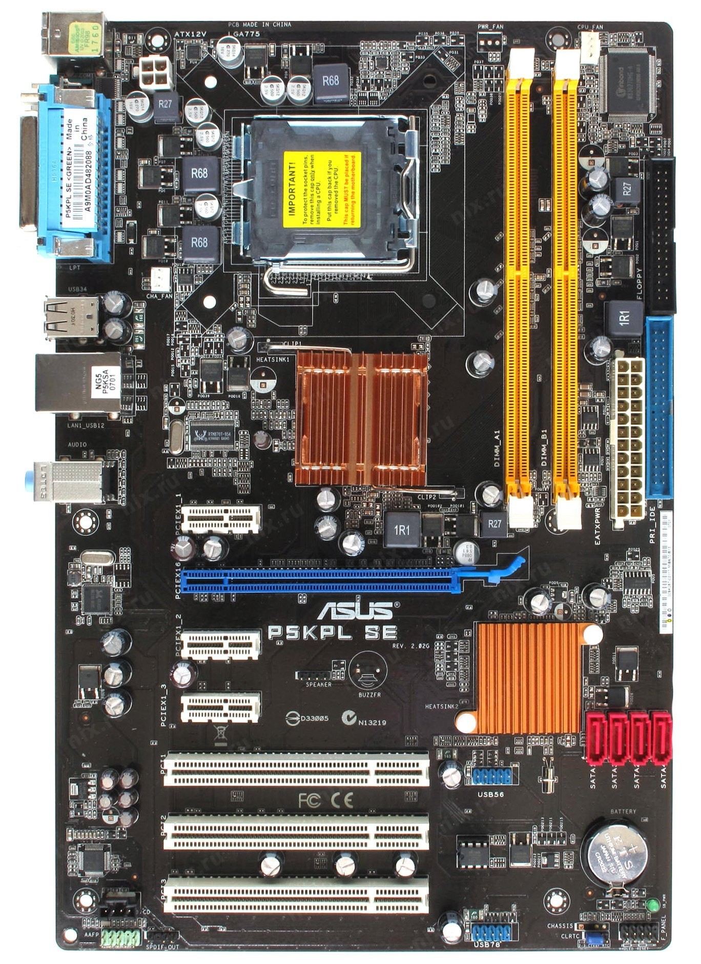 Материнская плата Socket 775 ASUS P5KPL SE ( s775, DDR2, G31, PCI-Ex16 ...