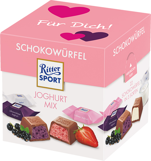Шоколадные конфеты Ritter Sport Йогуртовый Микс 176 г (4000417650702 ...