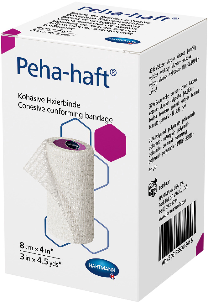 Бинт когезивный фиксирующий Hartmann Peha-haft 8см х 4м 1 шт (9324435 ...