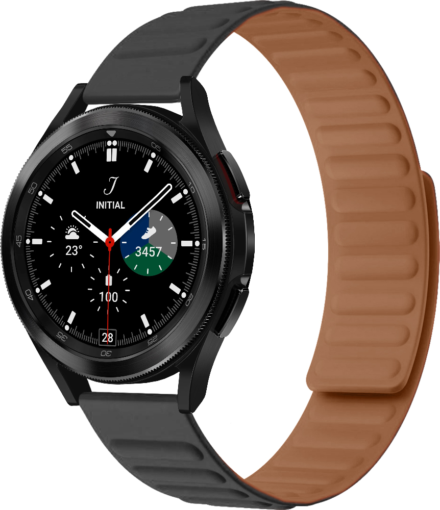 Ремешок Magneter для Galaxy Watch 4 Classic 46mm Black (26617-2B ...