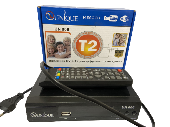 Цифровой ТВ тюнер для телевизора DVB-T2 UNIQUE / ТВ ресивер, тюнер ...