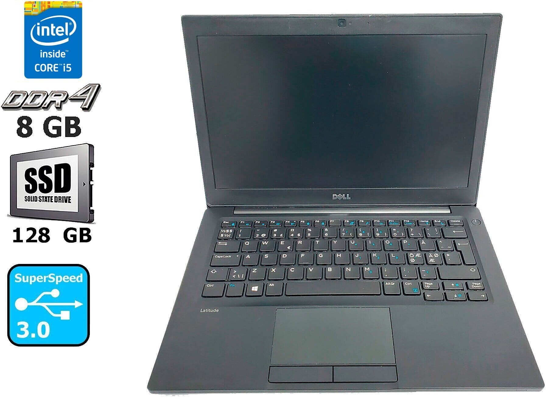 Ноутбук Dell Latitude E7280 / 12.5" (1366х768) TN LED / Intel Core i5 ...