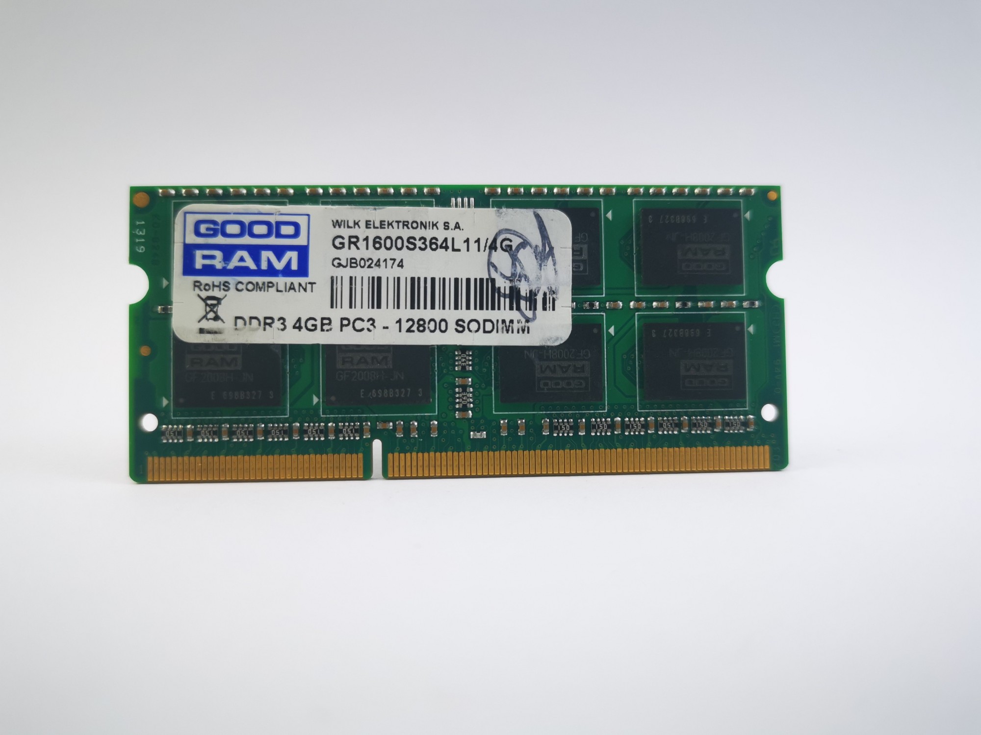 Оперативная память для ноутбука SODIMM Goodram DDR3 4Gb 1600MHz PC3 ...