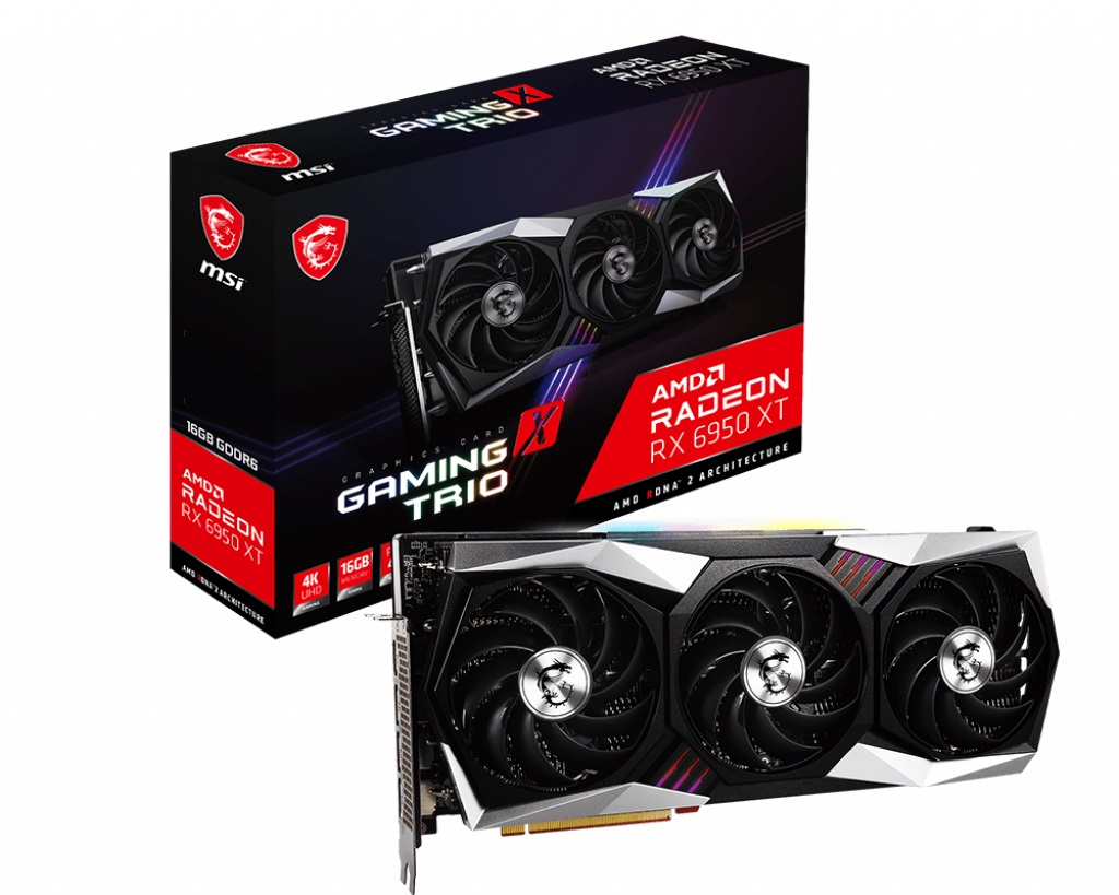 Відеокарта AMD Radeon RX 6950 XT 16GB GDDR6 Gaming X TRIO MSI (Radeon ...