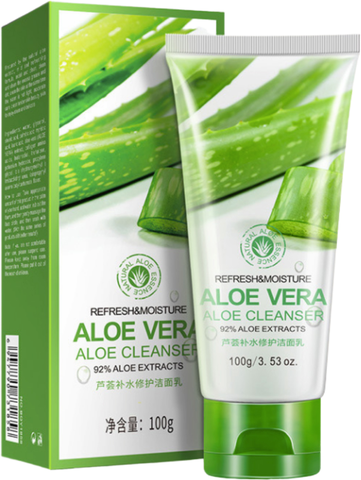 Пенка для умывания с алоэ вера Bioaqua Aloe Vera Aloe Cleanser 100 мл ...