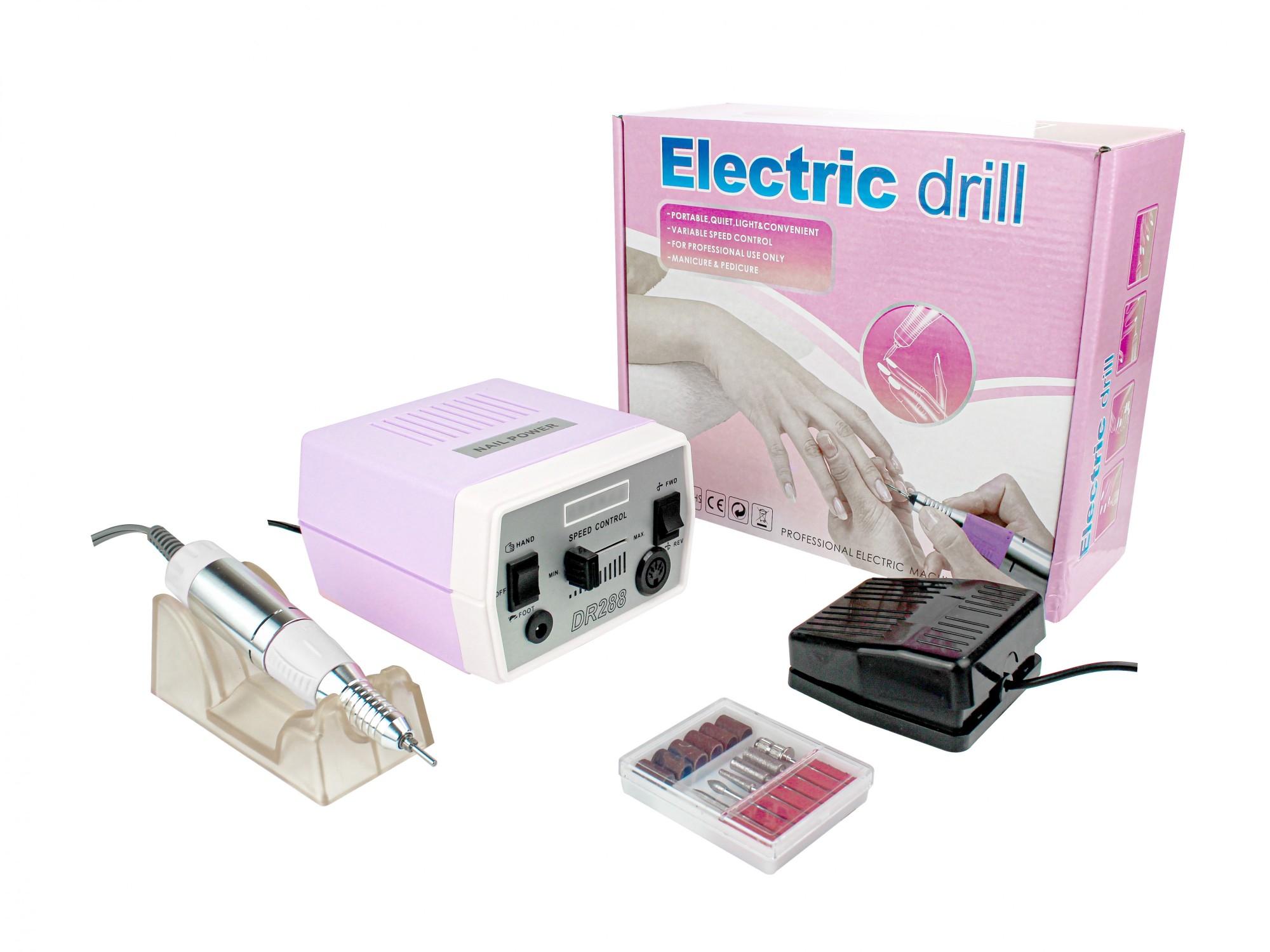 Фрезер для манікюру та педикюру Nail Master 288 35Вт/ 30000 об/хв ...