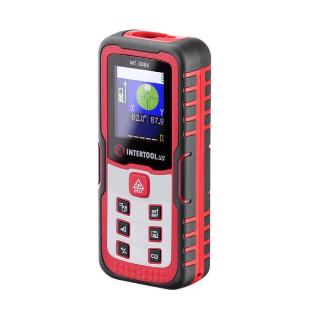 Дальномер лазерный INTERTOOL MT-3084 40 м, цветной дисплей – фото, отзывы, характеристики в ...