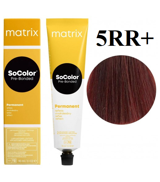 Стойкая крем-краска Matrix Socolor beauty 5RR Светлый шатен глубокий ...