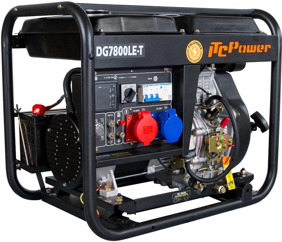 Генераторна установка ITC Power дизель 6.0 кВт 220В/400В, бак 14л ...