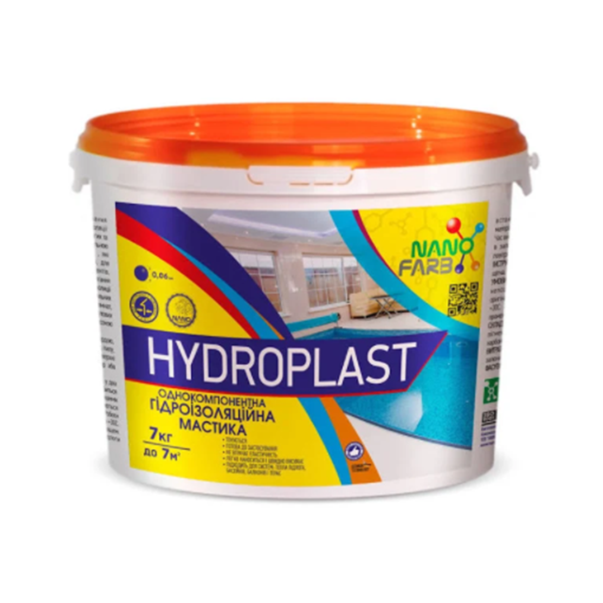 Гидроизоляционная мастика NanoFarb Hydroplast 7кг – фото, отзывы ...
