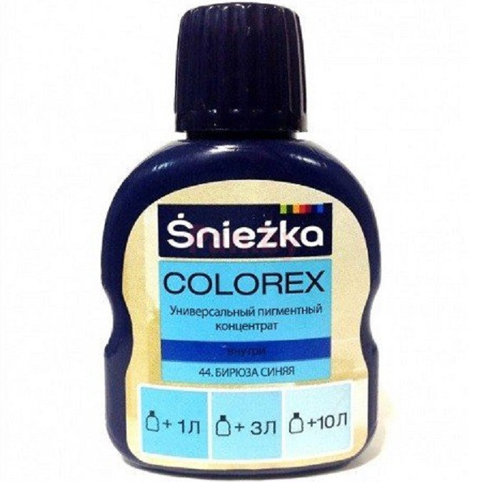 Универсальный пигментный концентрат Colorex Sniezka 44 бирюза синяя 100 ...