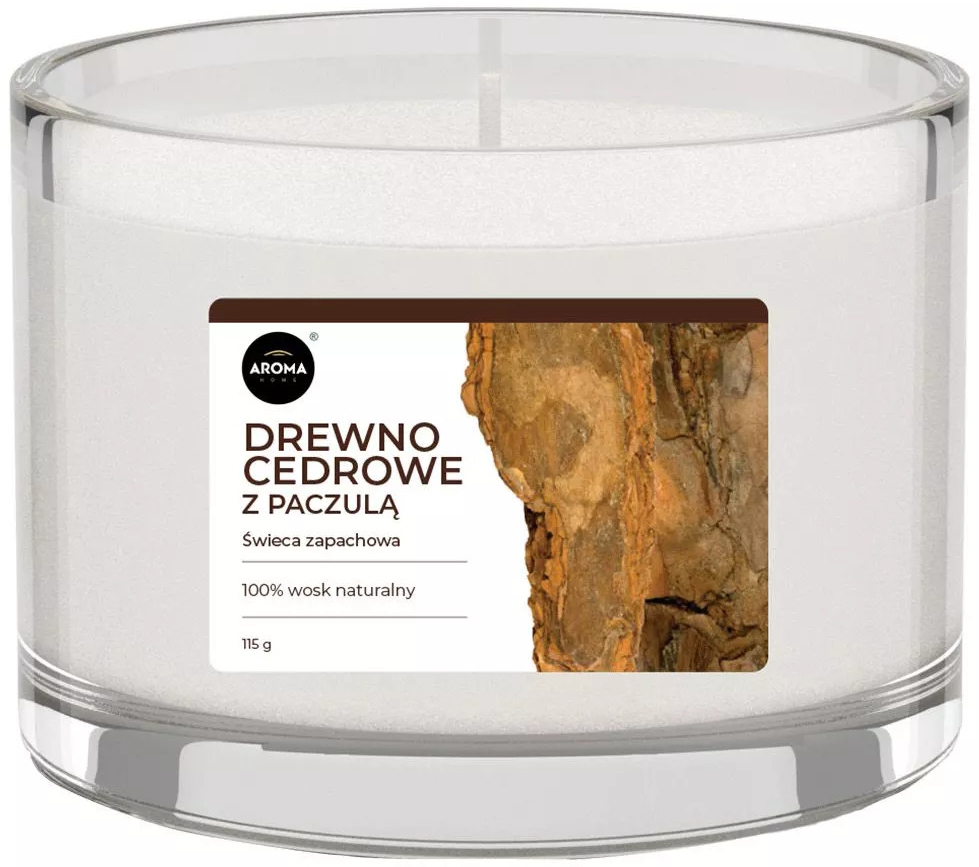 Ароматическая свеча из натурального воска Aroma Home Дерево кедра с ...