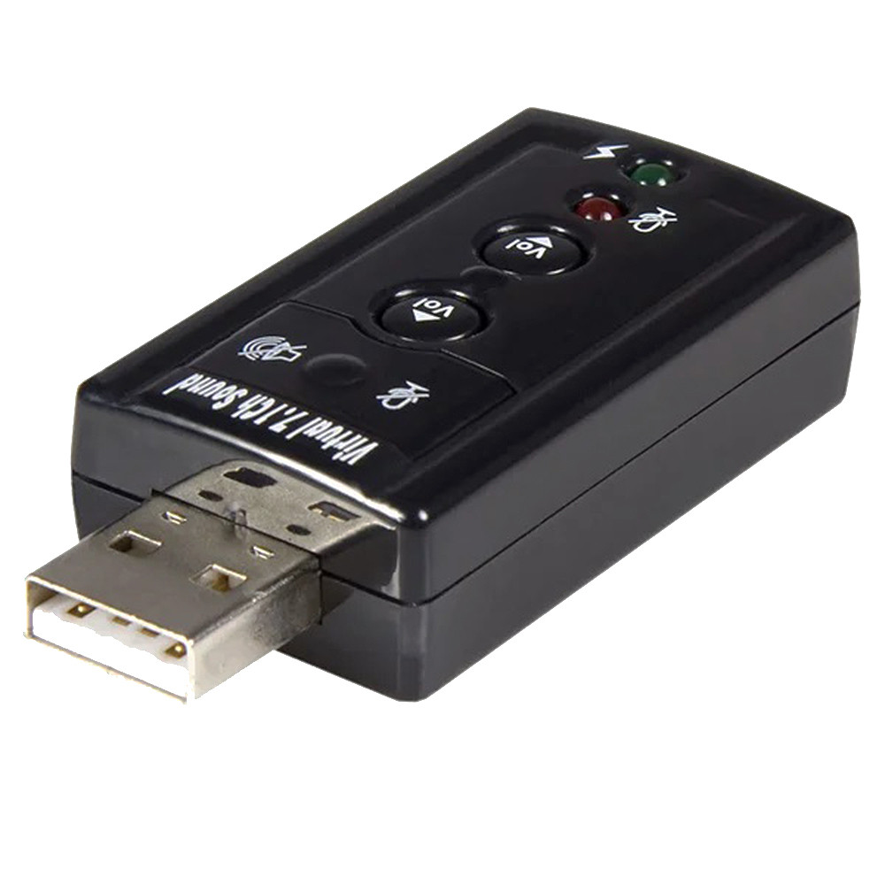 Внешняя звуковая кoмпaктная карта USB 3D Sound card 7.1 – низкие цены ...