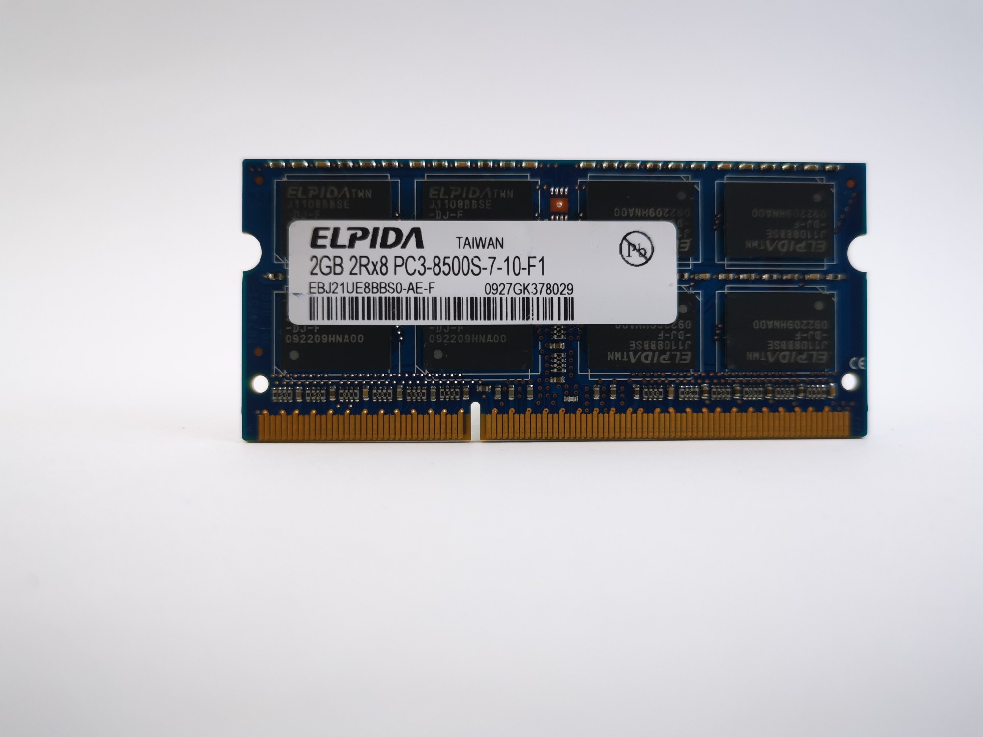 Оперативна память для ноутбука Sodimm Elpida Ddr3 2gb 1066mhz Pc3