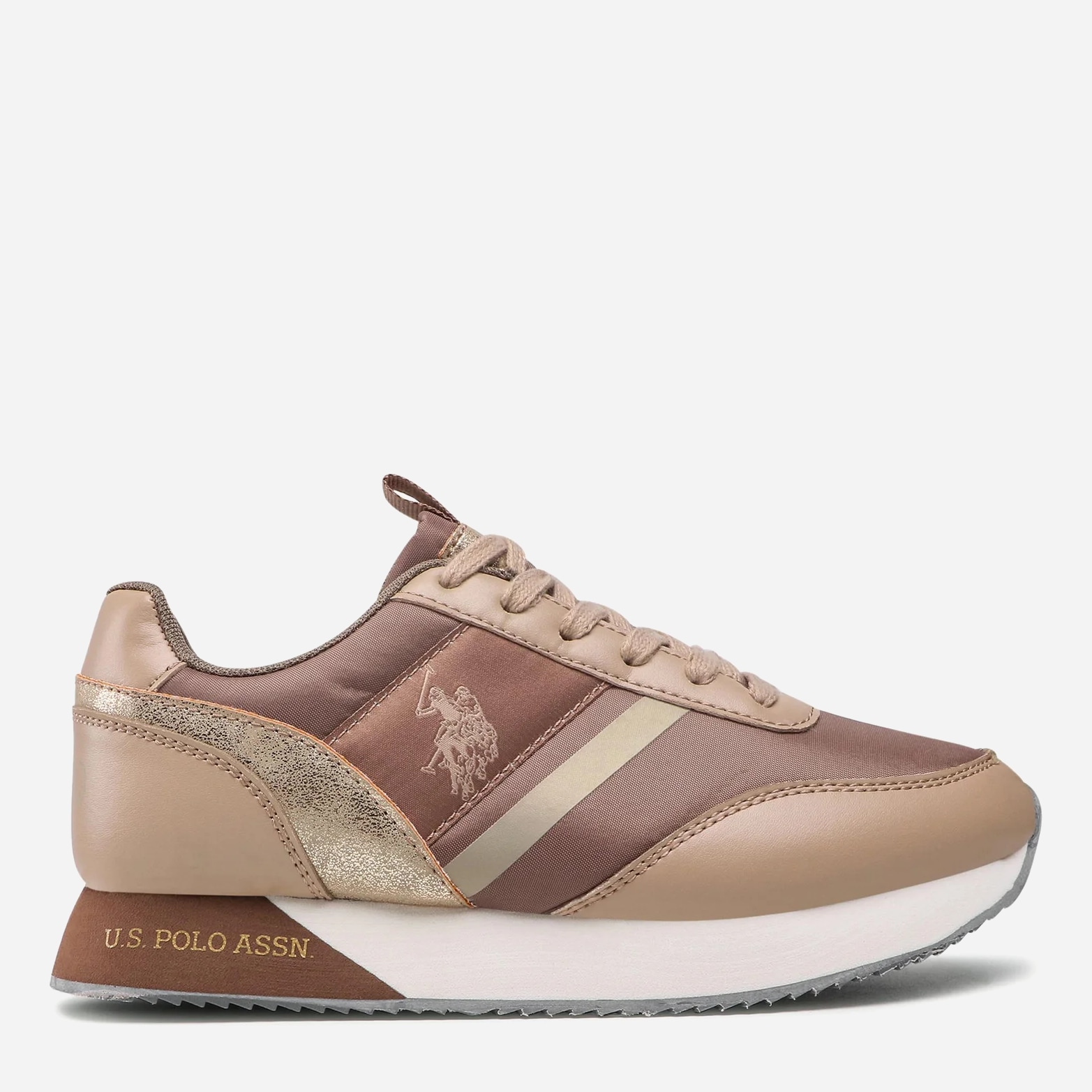 Женские кроссовки U.S. Polo Assn Sneaker NOBIW002WBNY4 37 Бежевые ...