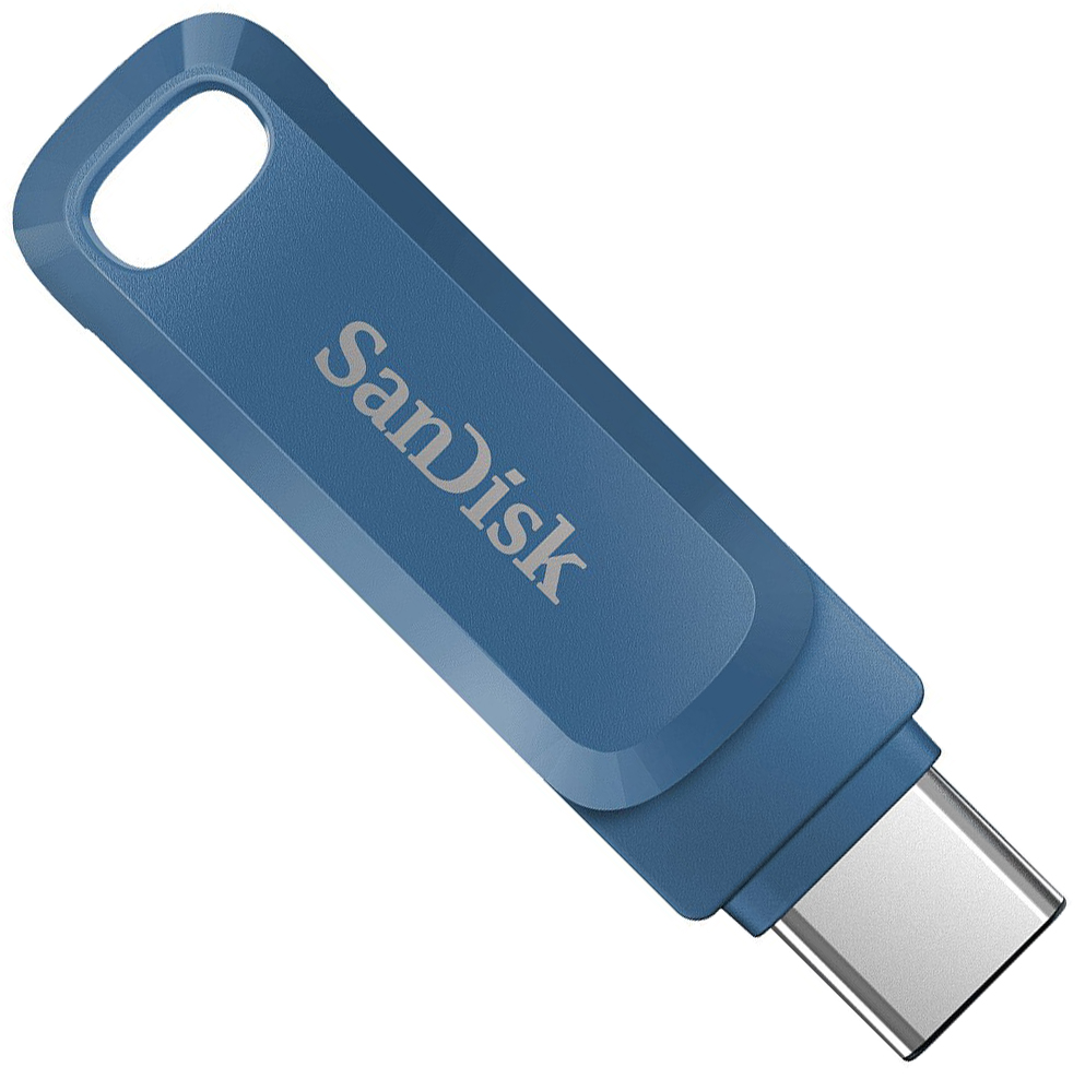 Флеш пам'ять USB SanDisk Dual Drive Go 128GB USB Type-C Navy Blue ...