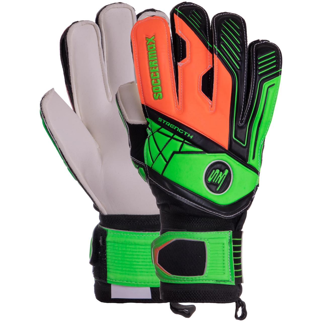Перчатки вратарские Zelart SoccerMax Sprinter GK-009 размер 10 Green ...