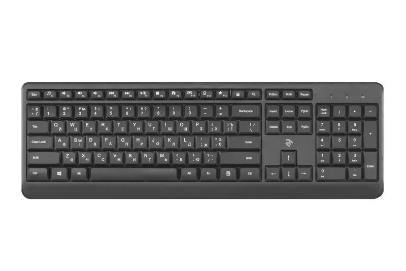 Клавиатура беспроводная 2E KS220 WL Ukr (2E-KS220WB) Black USB – фото ...