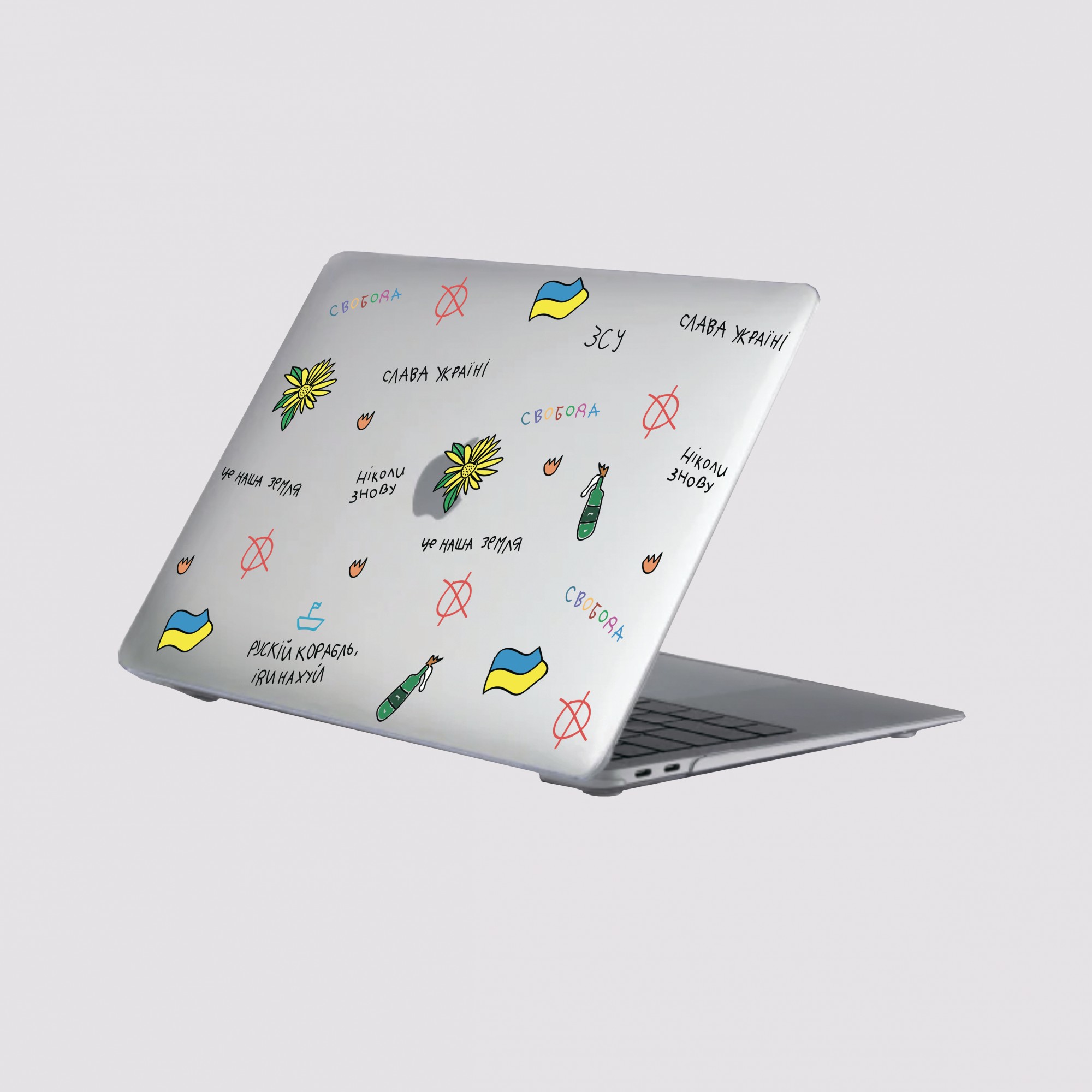 Чехол на MacBook Air 13 (2018-2020) Патріотичні стікери Накладка на ...