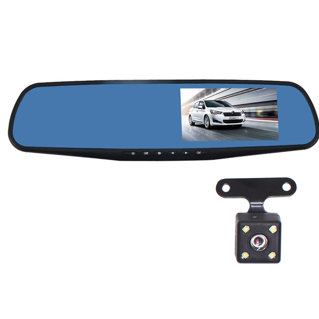 ☀Зеркало видеорегистратор Lesko Vehicle Blackbox DVR Car H433 ver. 1 ...