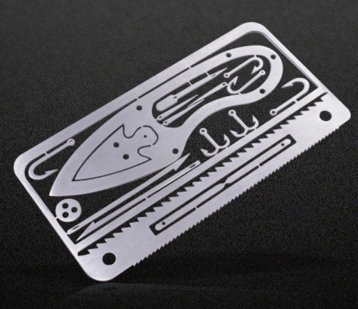 Мультитул кредитка выживальщика Survival Multitool Card 17в1 – фото ...