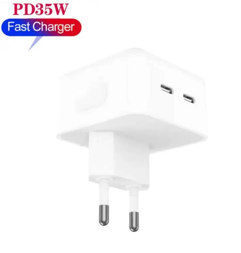 Сетевое зарядное устройство 35W Compact Power Adapter Dual 2 USB-C блок ...