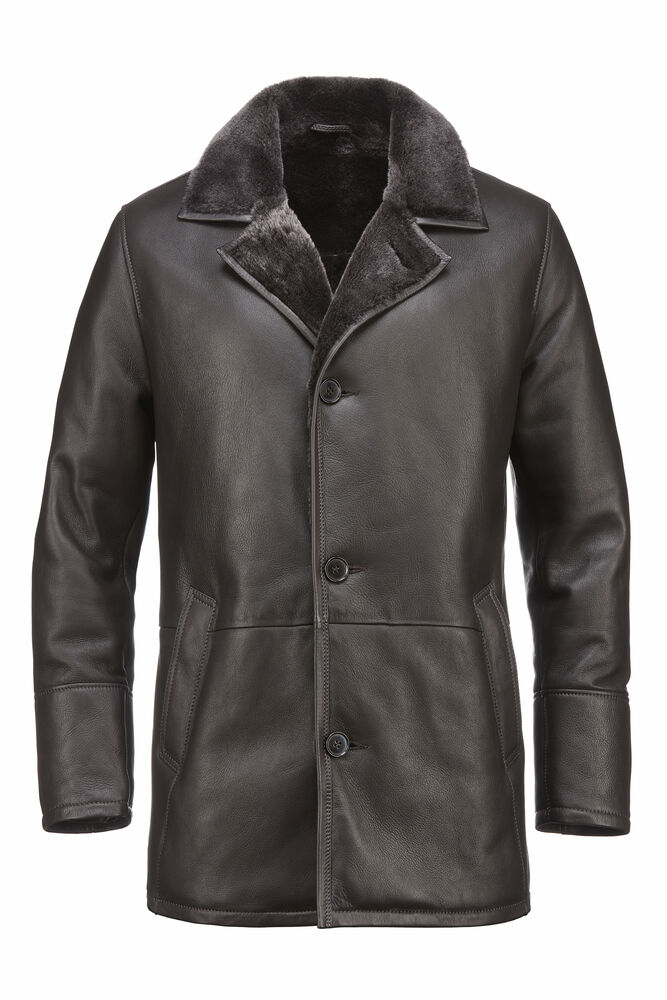 Мужская кожаная дубленка Bugatti 52 черный 222/052 – в интернет ...