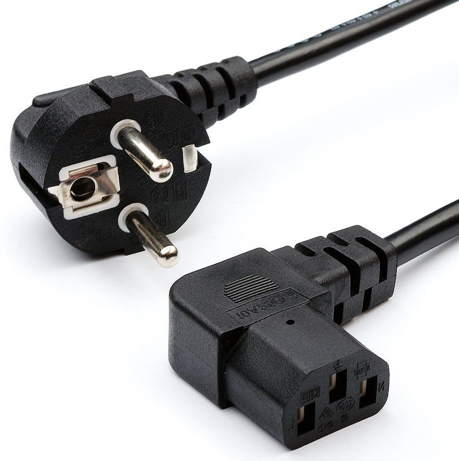 Кабель живлення C13 1.8m Cablexpert (PC-186A-VDE-1.8M) Кутовий (00103 ...