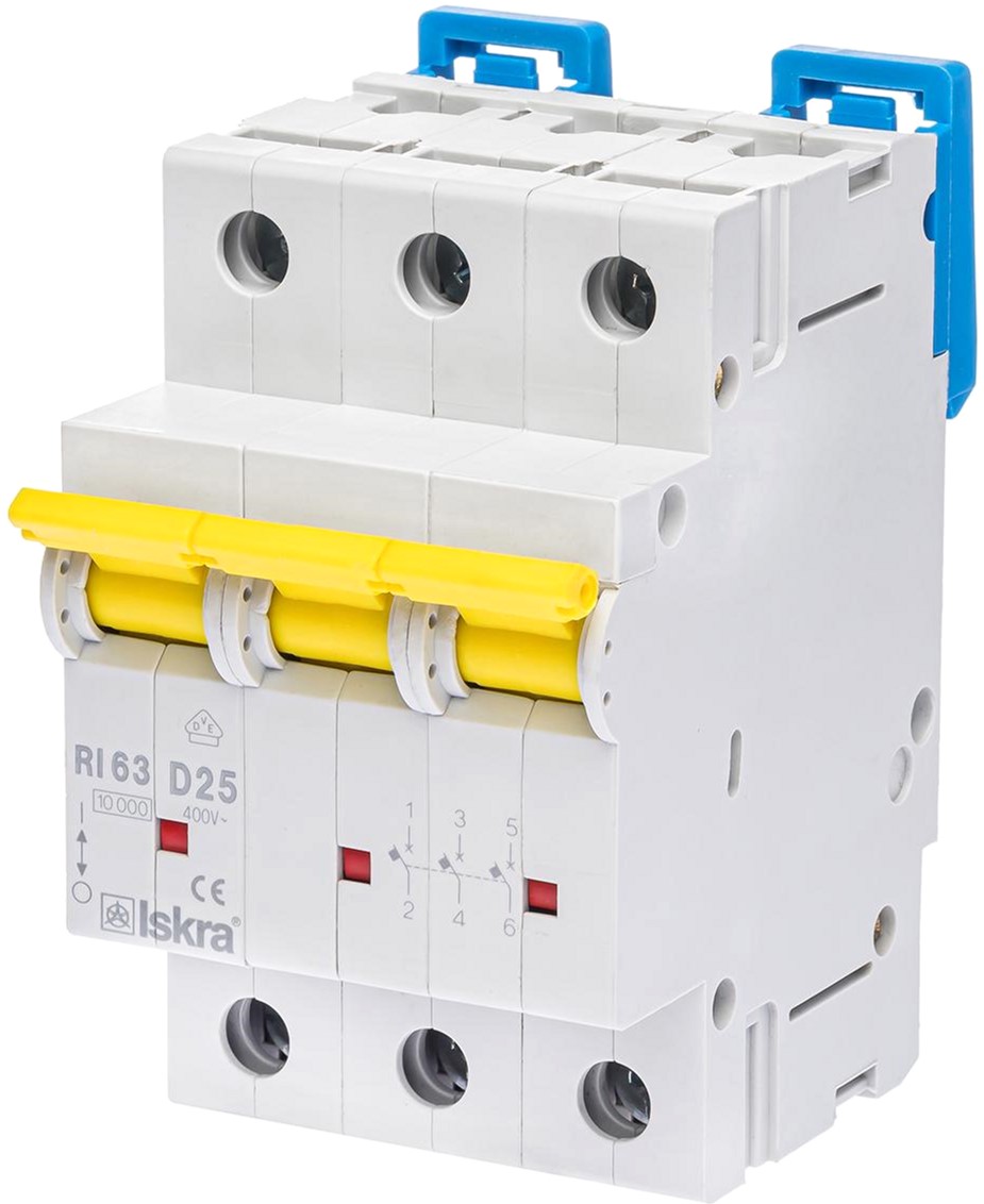 Автоматический выключатель Iskra 25A 3P 10kA D RI63D25A (786100122000 ...