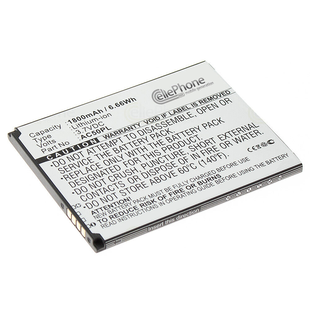 Аккумулятор Archos 50, 50 Platinum, 50 Helium 4G AC50PL 1800mAh ...