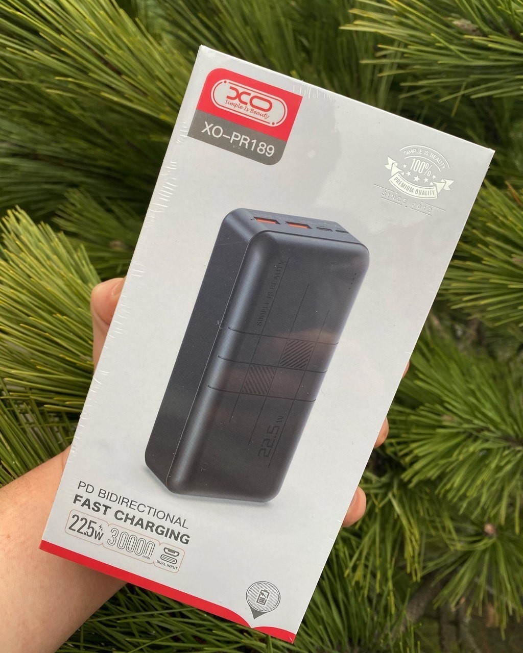 Power Bank XO PR189 30000mAh PD 20W + QC 22.5W Черный – фото, отзывы, характеристики в интернет ...