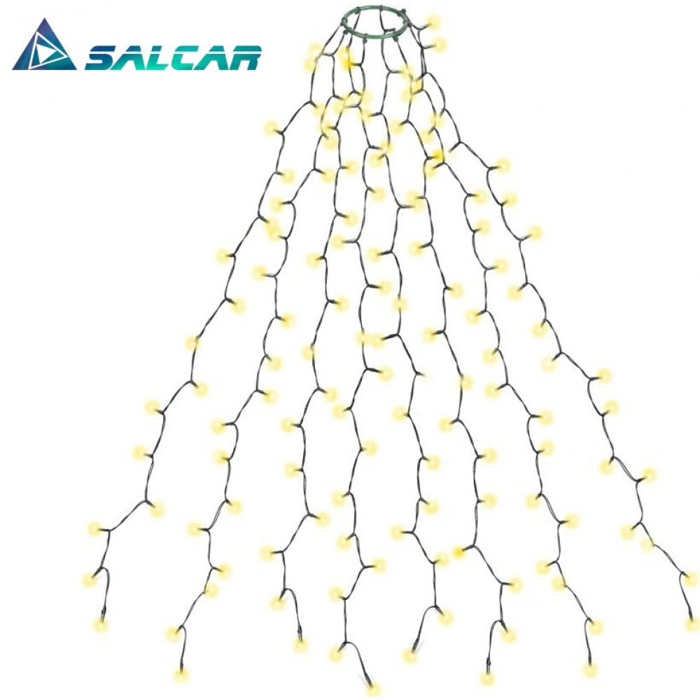 Уличная Светодиодная Гирлянда-Штора Для Ёлки SALCAR 280 Led Lights ...