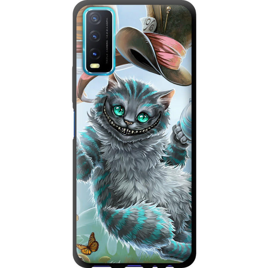 Чехол tpu черный на телефон Vivo Y20 Чеширский кот 2 3993b-2078-58250 ...