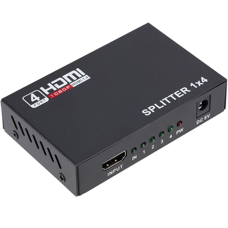 Активный HDMI разветвитель U&P Splitter 1 to 4 Black (WAZ-FHD14-BK ...