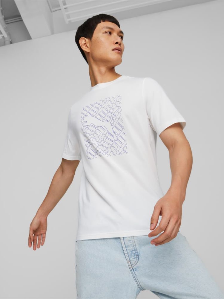 Футболка Puma Graphics Cat Tee 67447402 XL White (4065453612237) – в ...