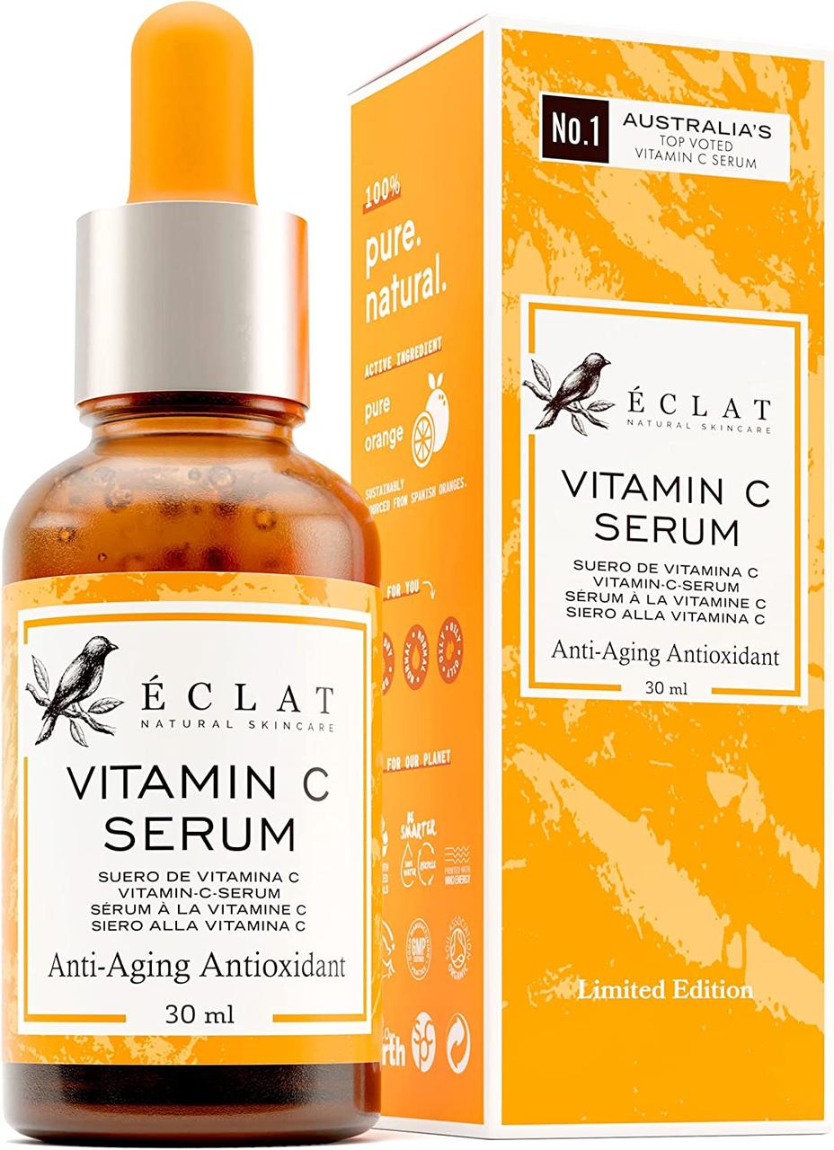 Осветляющая сыворотка с витамином С Eclat Organic Vitamin C Serum 30 мл ...