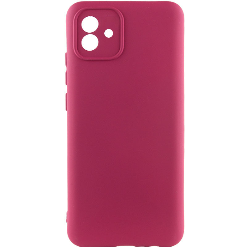 Чехол Silicone Cover Lakshmi Full Camera (A) для Samsung Galaxy A04 Бордовый / Marsala Без ...