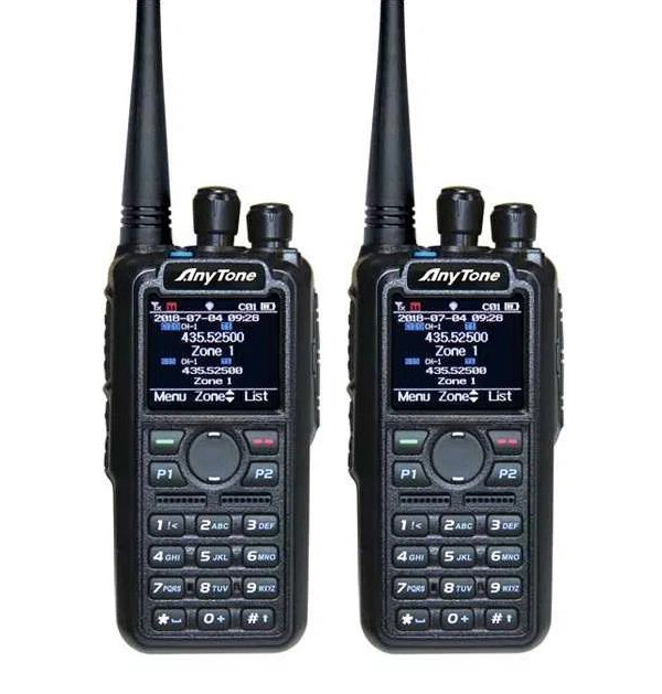 Комплект 2 шт Рация двухдиапазонная DMR Anytone AT-D878UV VHF/UHF 4000 ...