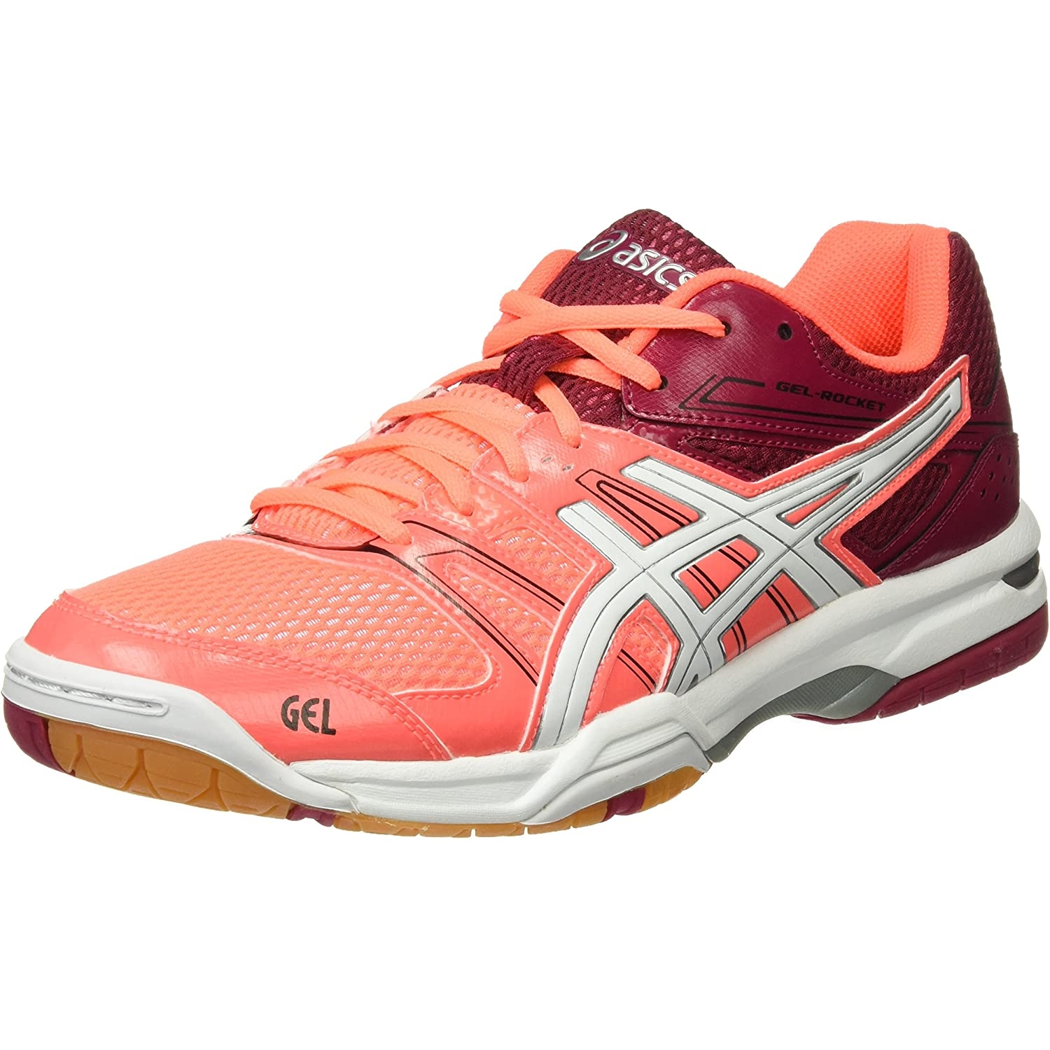 Женские кроссовки для сквоша Asics Gel-rocket 7 coral/pink (36) 5.5 ...