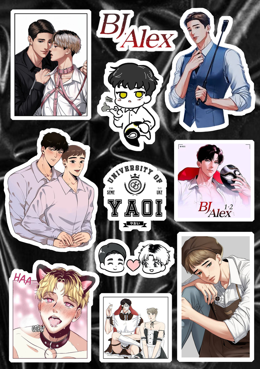 Стікерпак за мотивами аніме. BJ Alex – низькі ціни, кредит, оплата частинами в інтернет-магазині ...