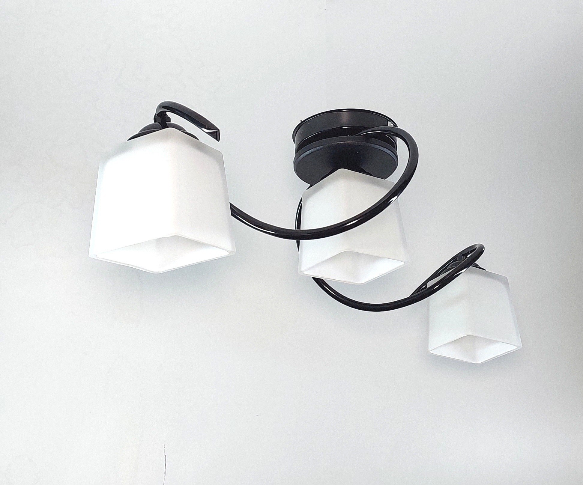 Люстра потолочная 4510/2+1 черная на три плафона – фото, отзывы ...