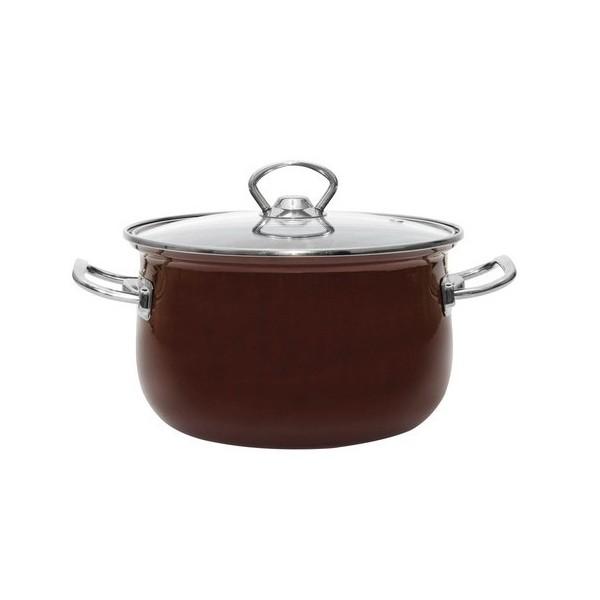 Кастрюля 2,9л Infinity Brown сферическая со стеклянной крышкой ...