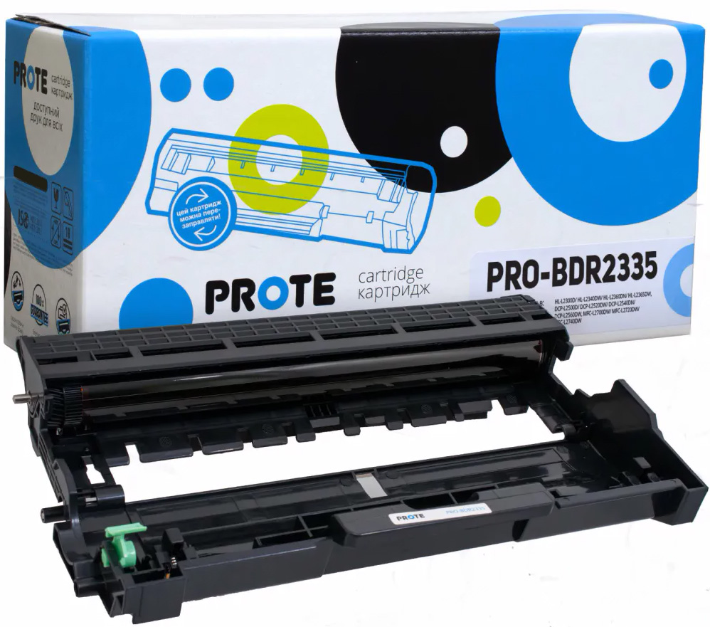 Драм-картридж Prote совместимый аналог Brother DR-2335 Black (PRO ...