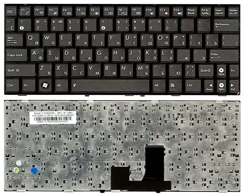 Клавіатура для ноутбука Asus EEE PC (1001HA) Black, UA – фото, відгуки ...