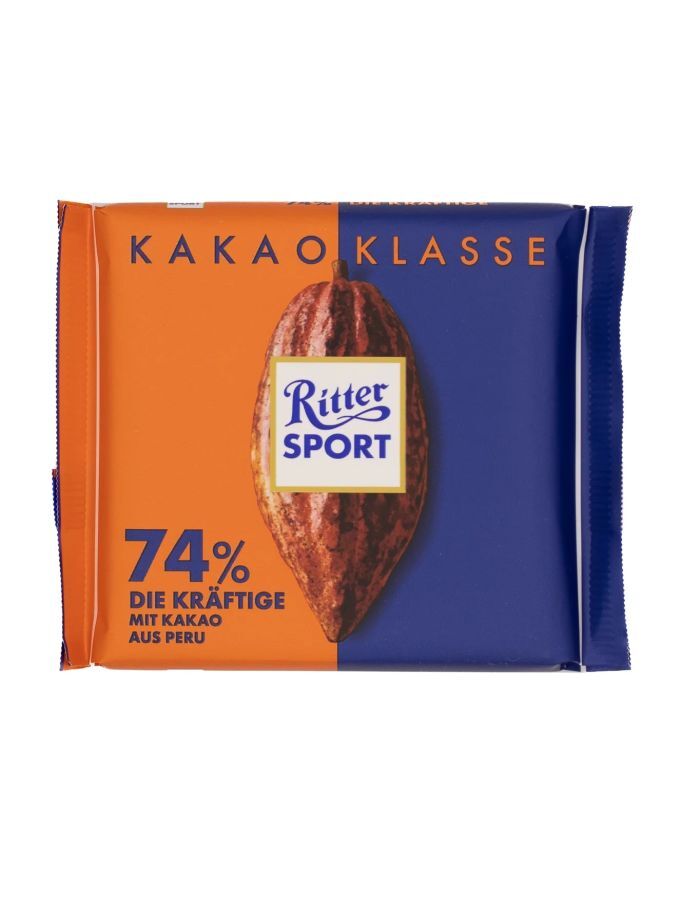 Шоколад темный Ritter Sport Peru 74% какао 100г – купить в Украине ...