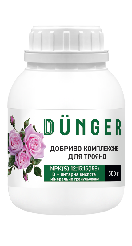 Dunger Комплексное удобрение для роз 0.5кг NPKS(В) 12:15:15:15(0,035 ...
