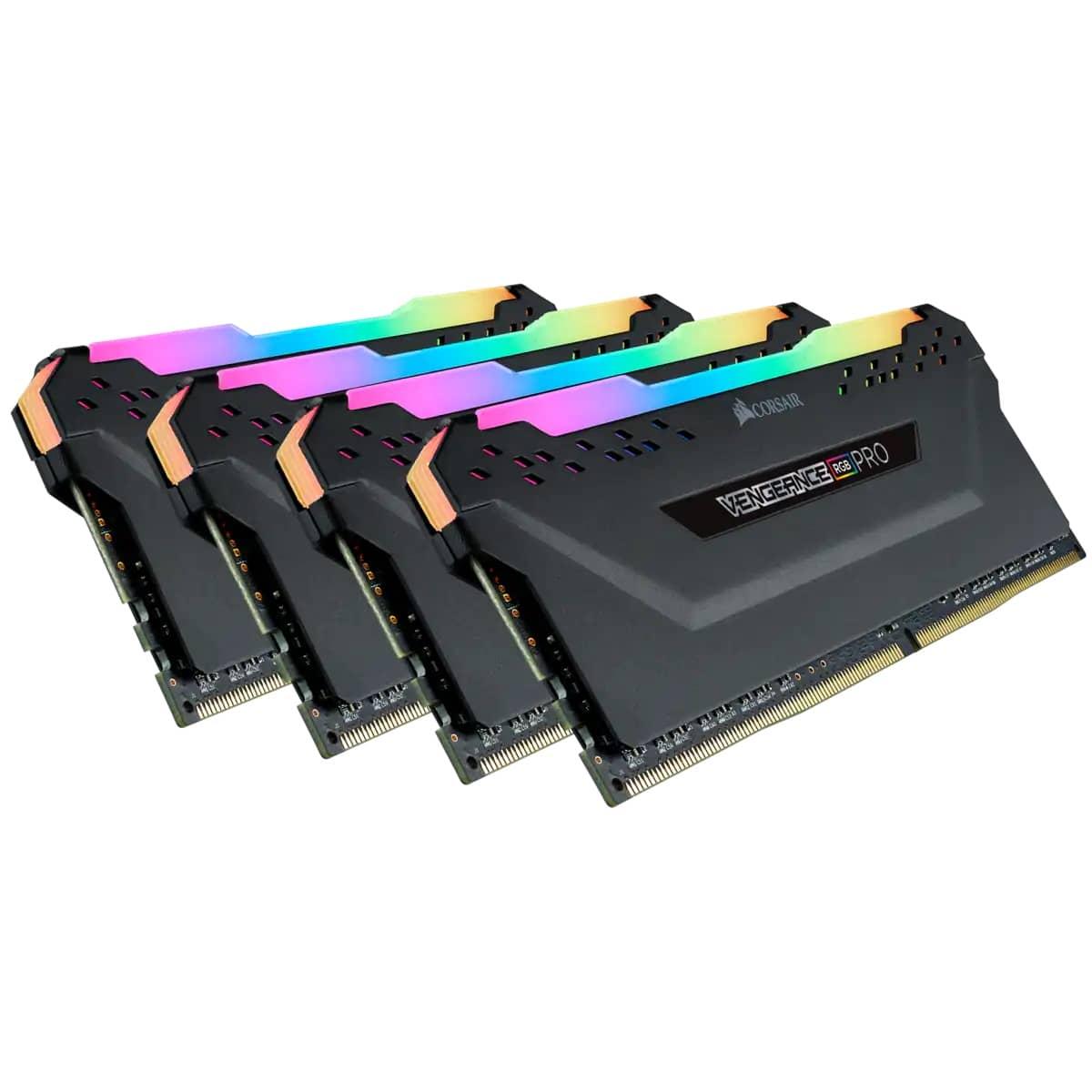 Модуль памяти Corsair DDR4 32GB (4x8GB) Vengeance RGB Pro Black 3600MHz ...
