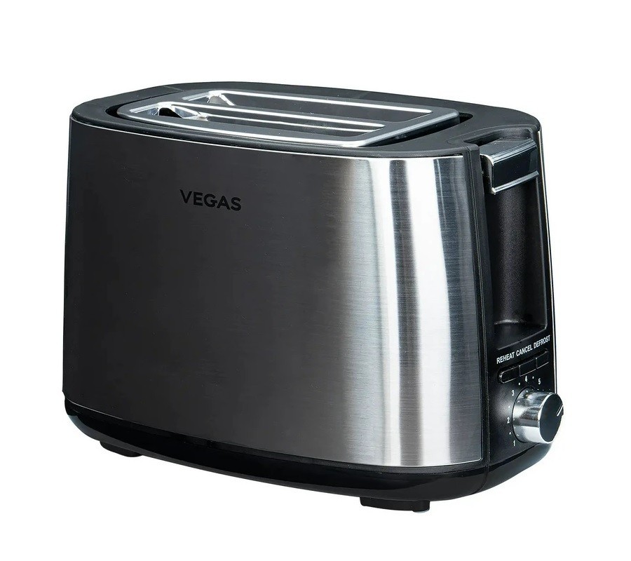 Тостер Vegas VET-2003S з нержавіючої сталі 750Вт – фото | ROZETKA